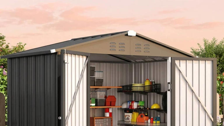 Walmart has a 2-door outdoor storage shed for just $120