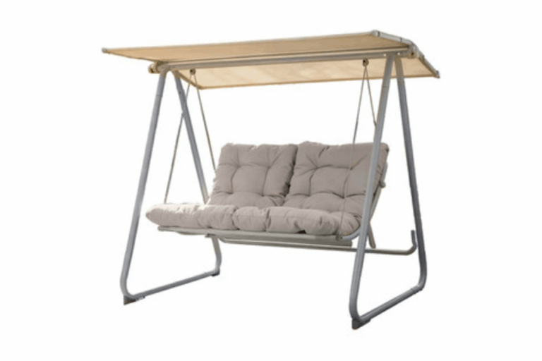 The Range patio swing that comes with a canopy is the perfect place to ...