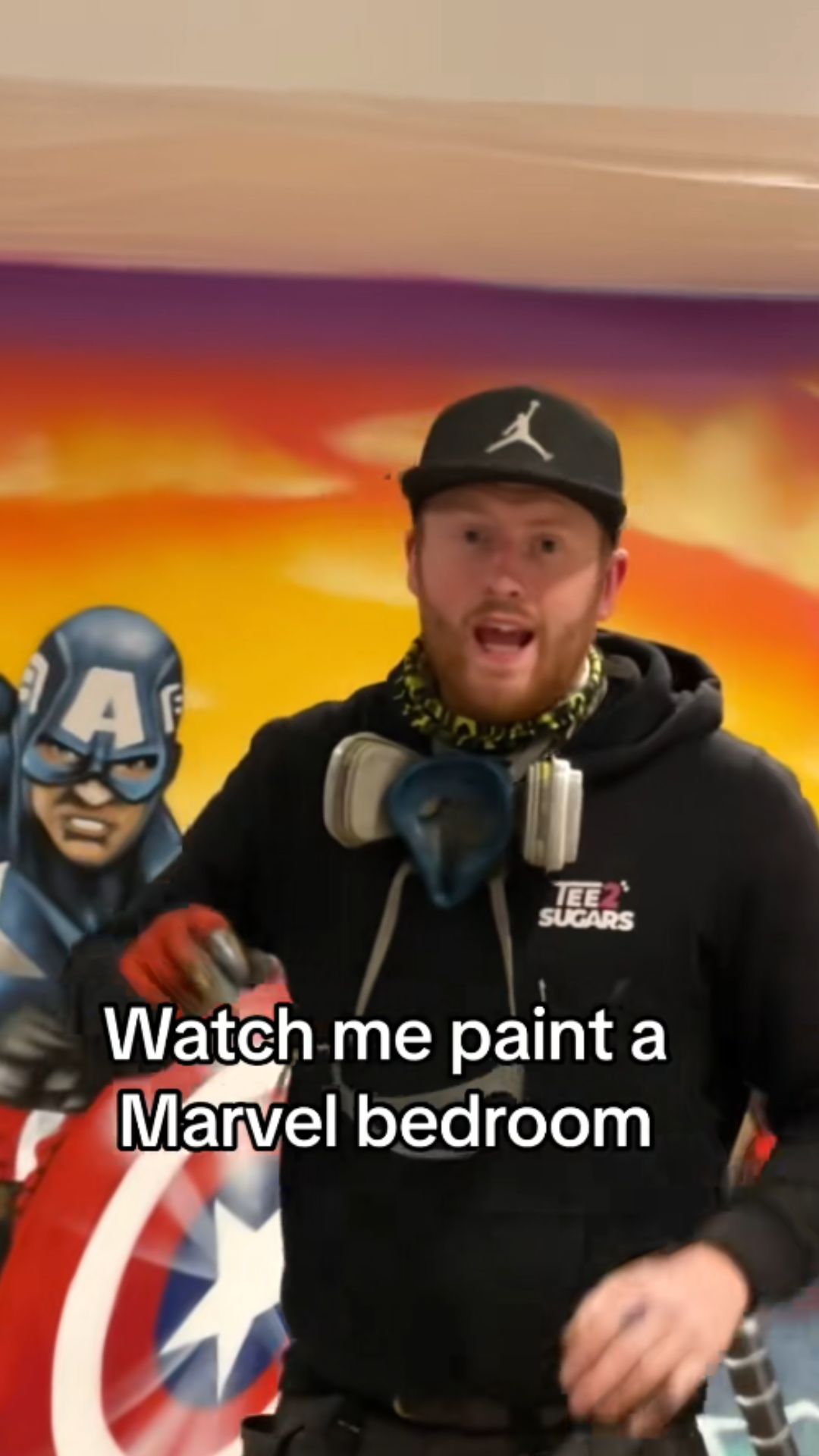 How to transform a room with a Marvel superhero mural