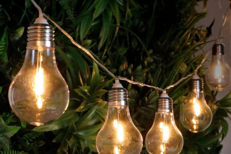 Home Bargains £8 LED lights add a 'calming' atmosphere to the garden
