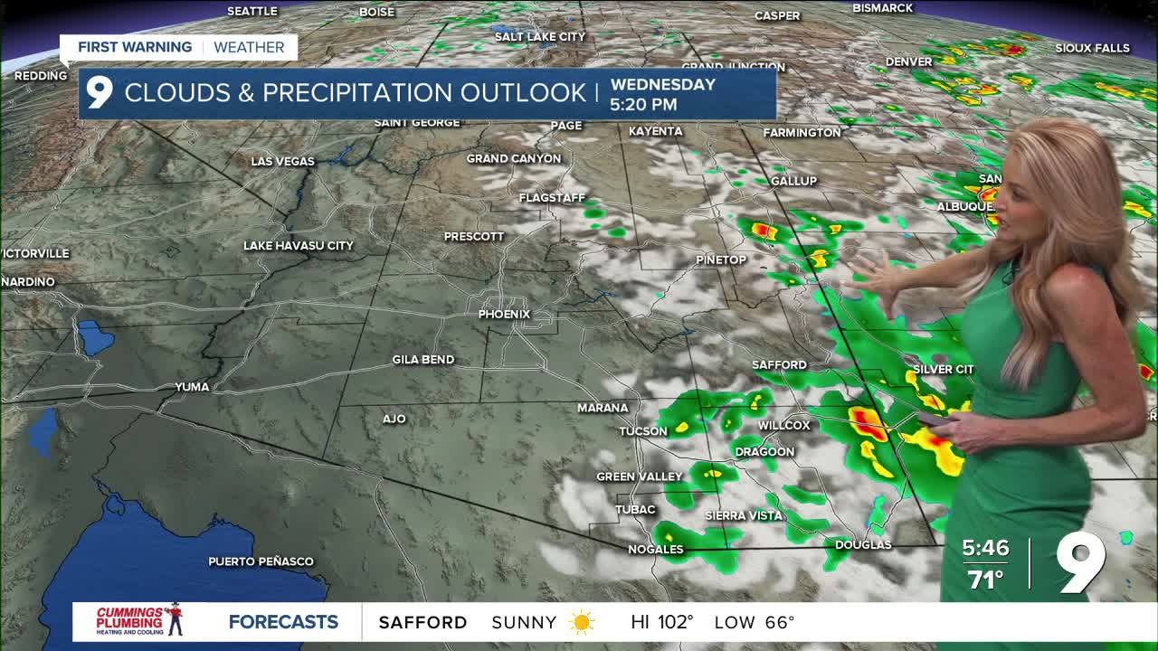 Seasonally hot with increasing moisture