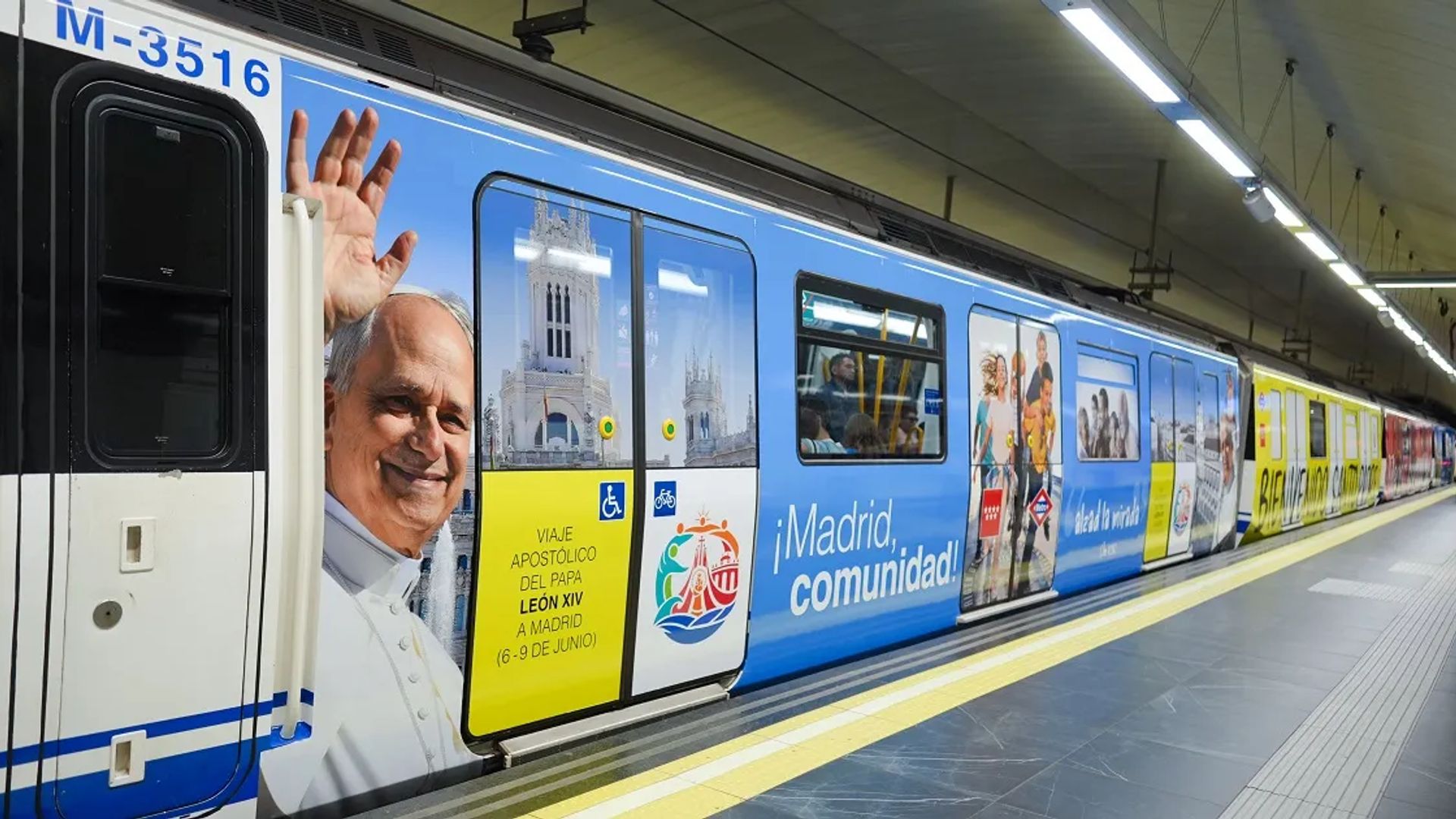 Así será moverse en metro por Madrid durante la visita del papa León ...