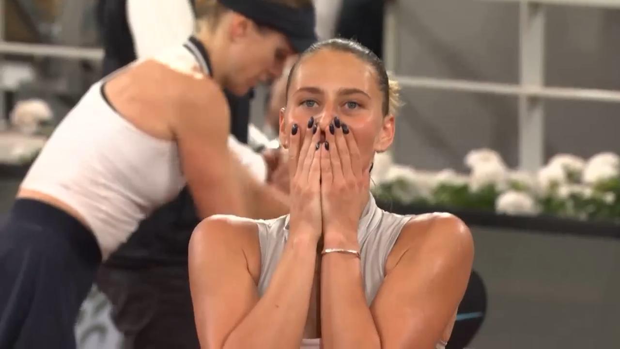 Kostyuk beats compatriot Svitolina to reach maiden Grand Slam semifinal