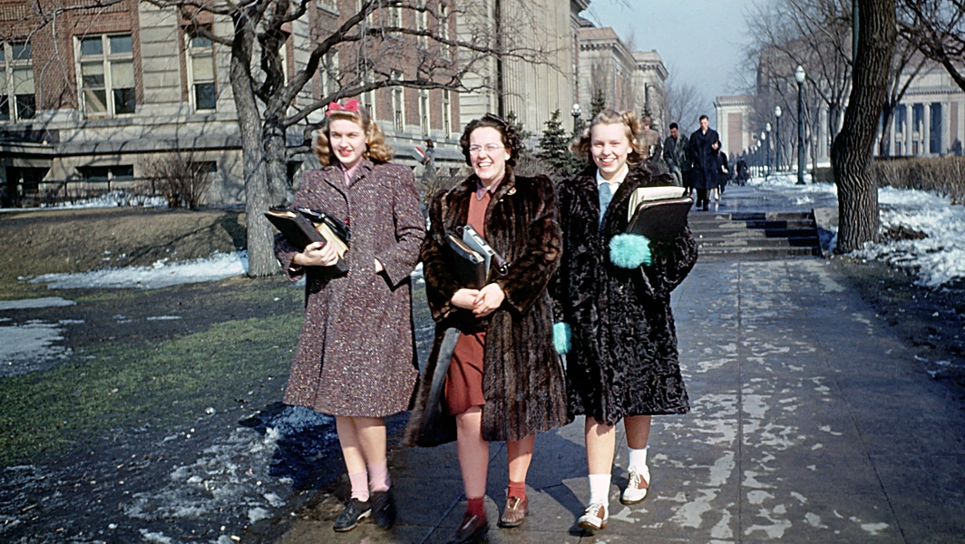 13 glimpses of 1940s college life