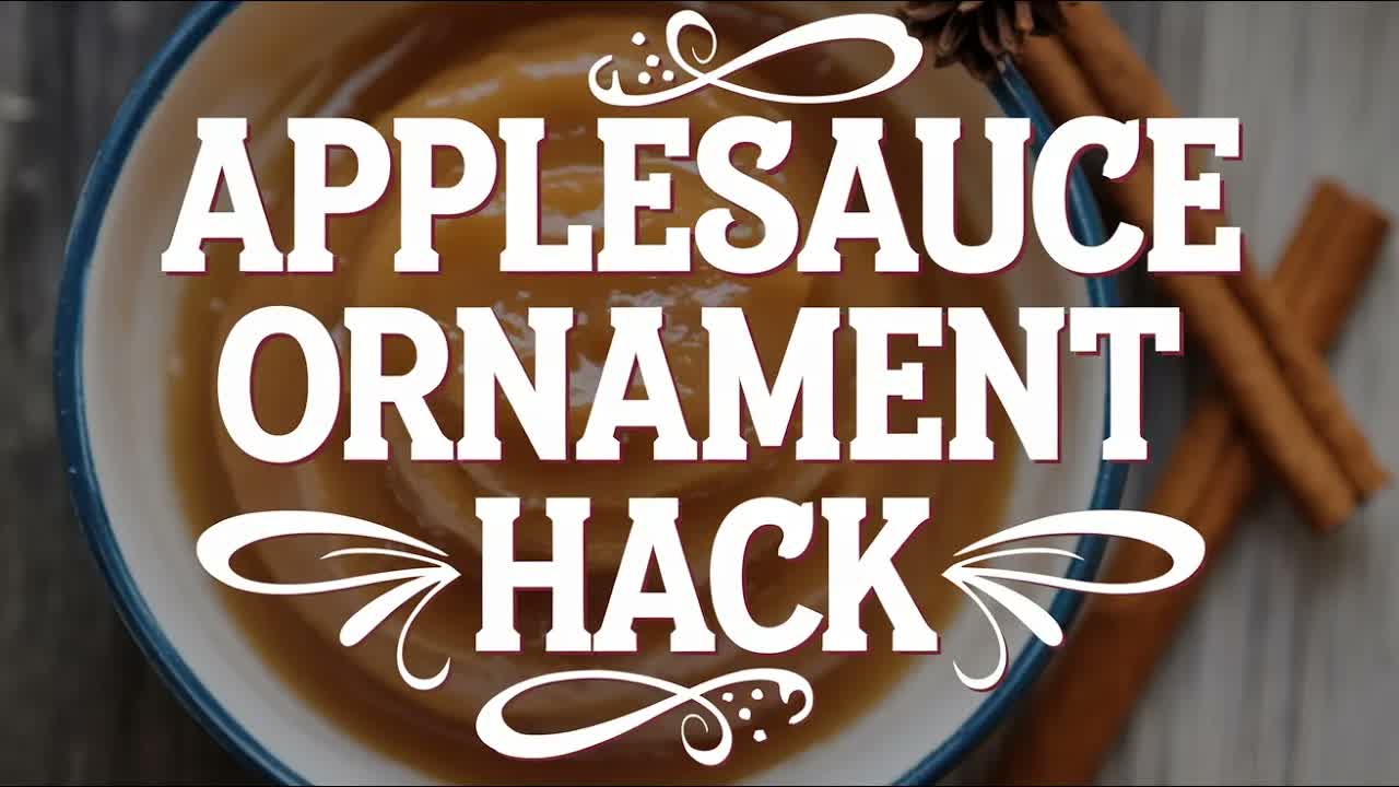 These cinnamon applesauce ornaments are so easy (and smell amazing!)
