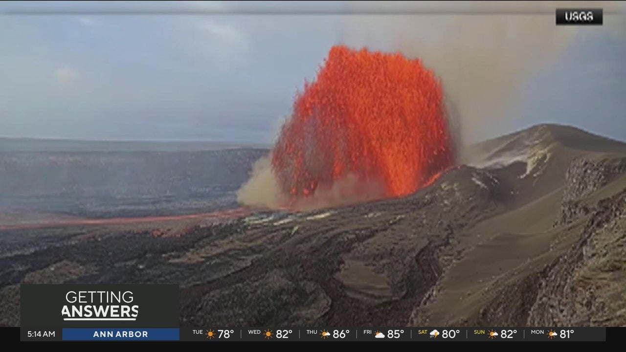 Eruptions at Kilauea volcano in Hawaii