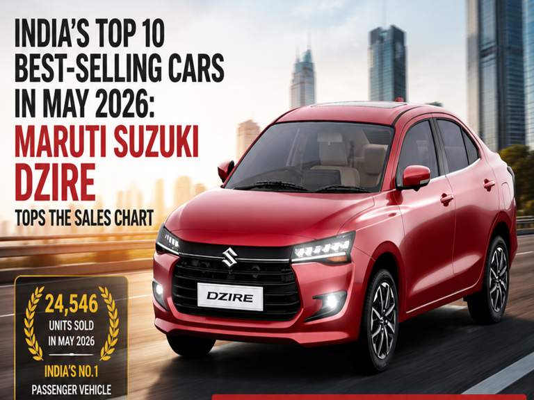 India's top 10 best-selling cars in May 2026: Maruti Suzuki Dzire tops ...