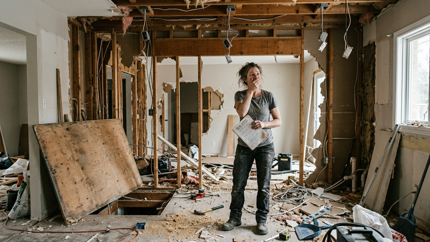 She removed a load bearing wall and hoped her house held