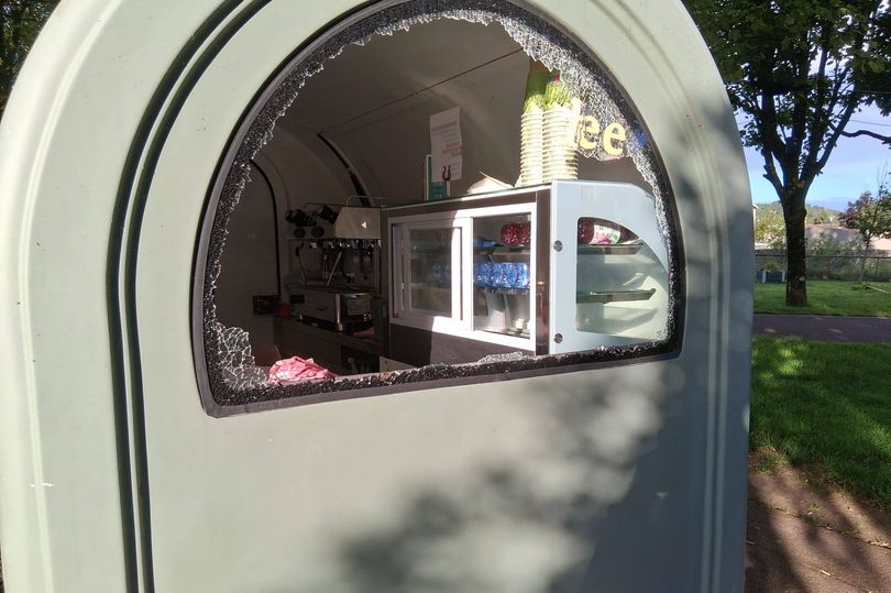 Thief smashes up small independent coffee trailer in Douglas