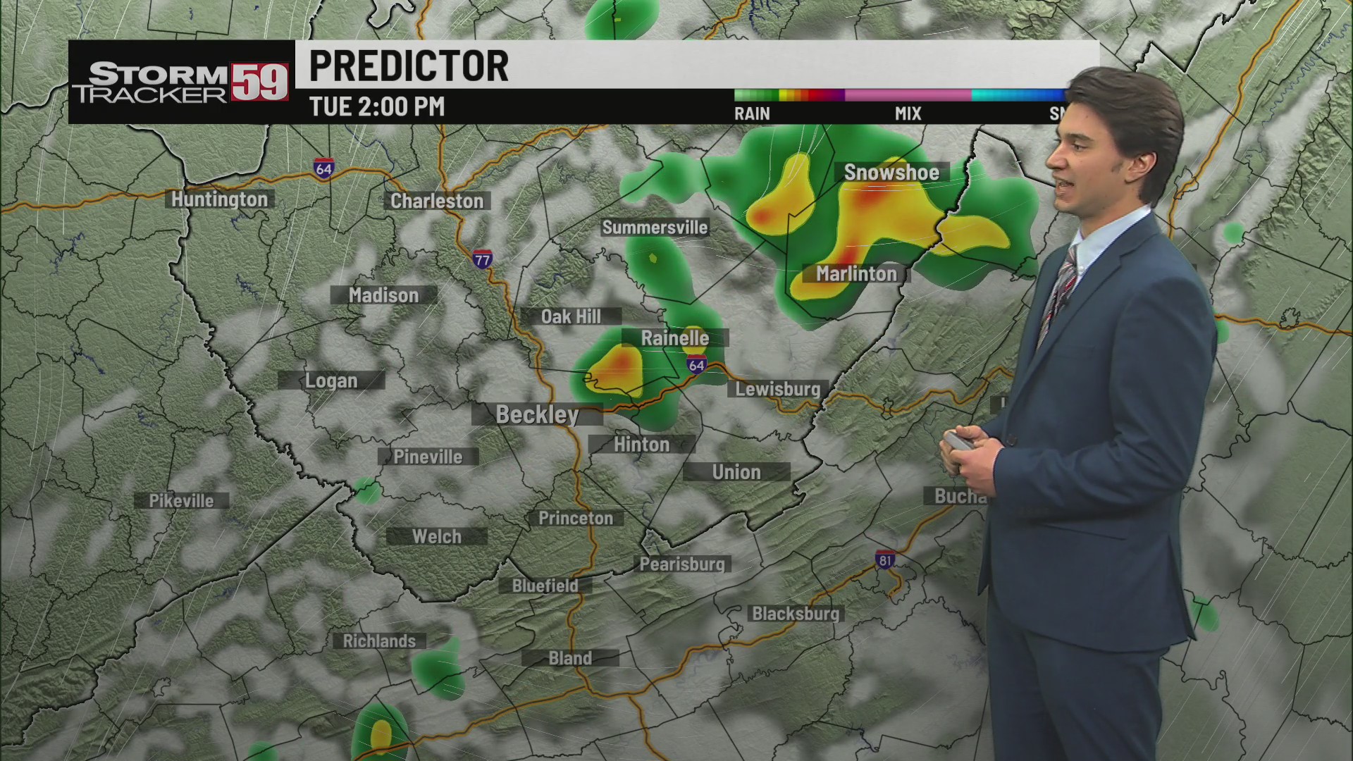 Few storms today before high pressure takes control