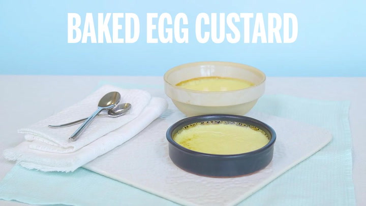 Baked egg custard | Recipe