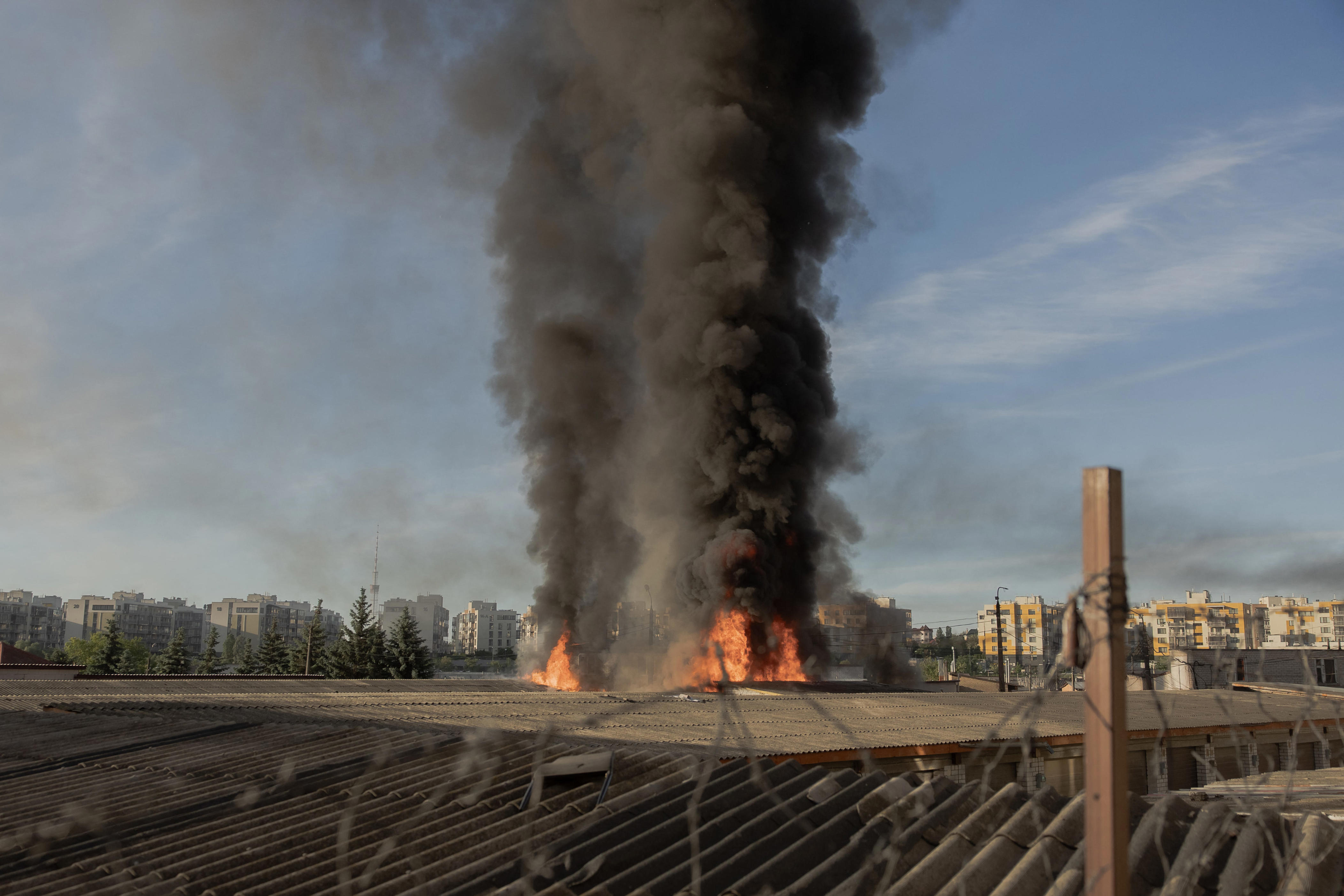 Russian attack leaves Kyiv scarred with debris and destruction