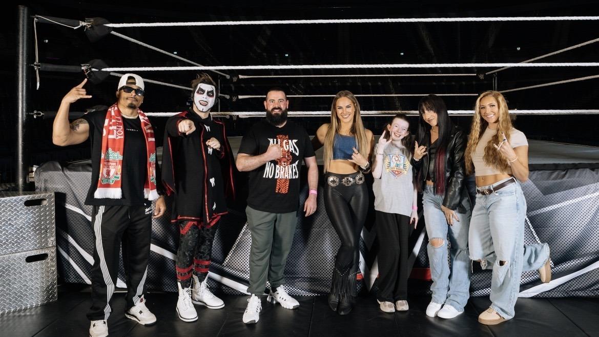 WWE superstar Cody Rhodes meets up again with Magherafelt girl a year ...