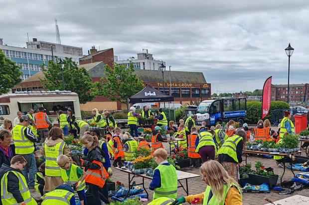 Barrow community planting day returns to brighten town centre