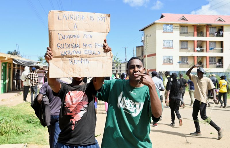 Protests over US Ebola site in Kenya kill two, court keeps block