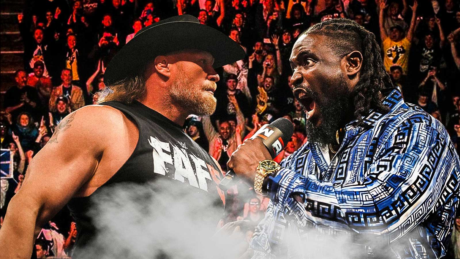 WWE star Oba Femi drops mic with Brock Lesnar call-out on RAW after ...