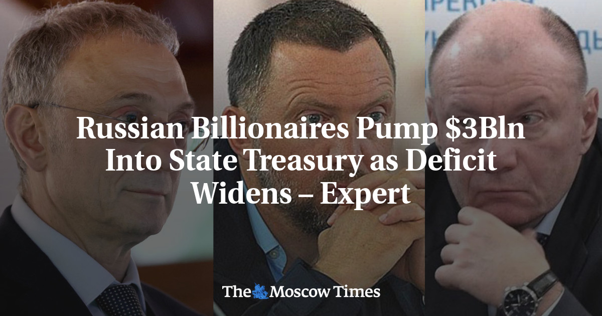 Russian Billionaires Donate $3Bln to State Treasury as Deficit Widens ...