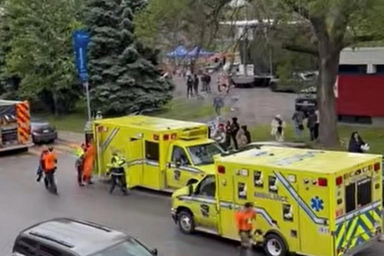 Tot in critical condition as 'sudden' storm lifts bouncy castle 12ft ...