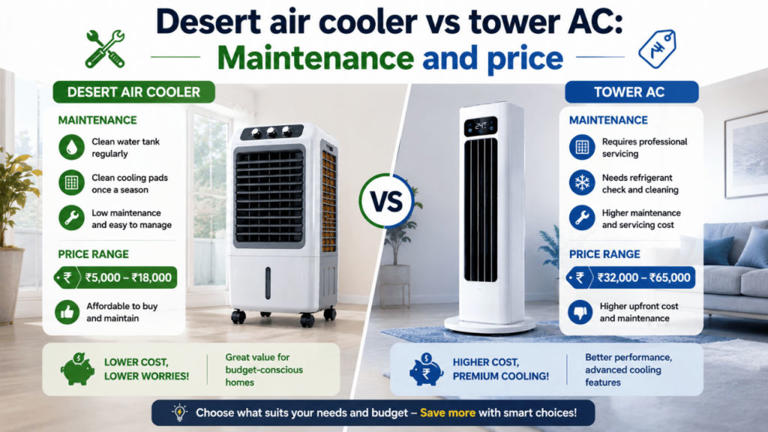 Desert air cooler vs tower AC: Which delivers better performance ...