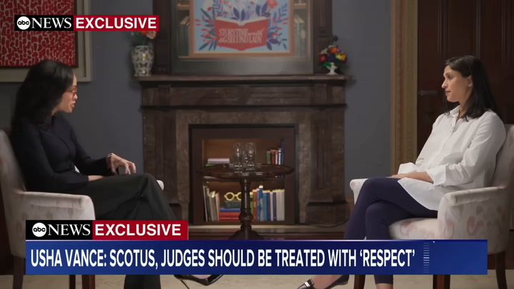 Usha Vance urges respect for Supreme Court justices amid Trump attacks