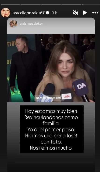 Así fue el reencuentro de Araceli González y Adrián Suar, tras años de ...