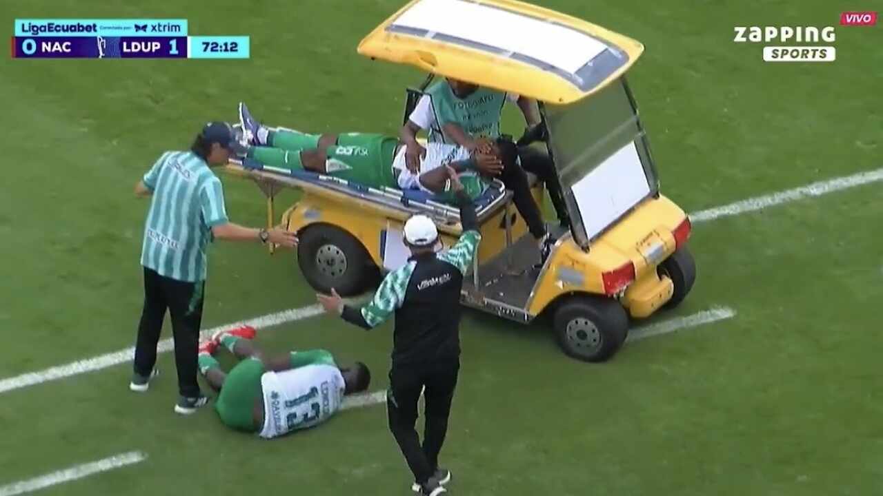 Video: Player hit by medical cart while injured teammate is being ...