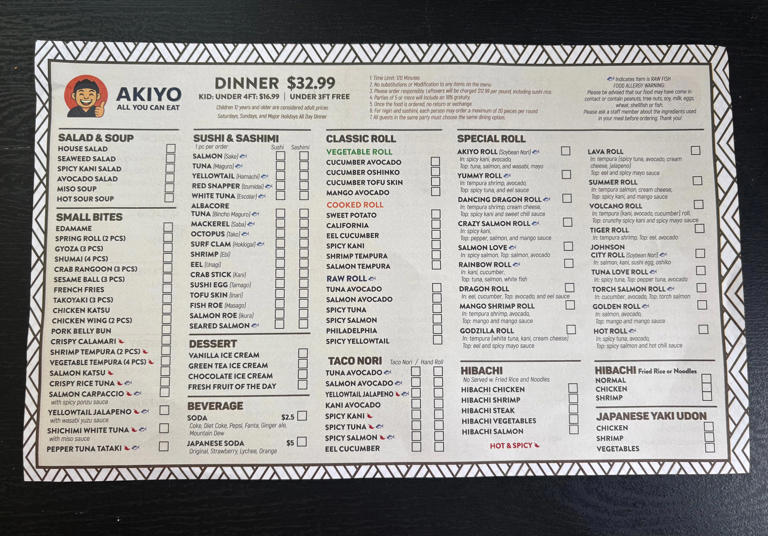 Akiyo set to open in June, all-you-can-eat sushi in Johnson City