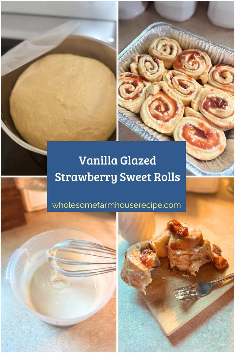 Homemade strawberry sweet rolls recipe
