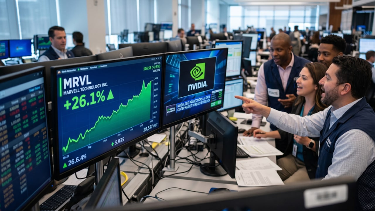 Marvell Technology shares rocket 26% after Nvidia CEO's 'trillion ...