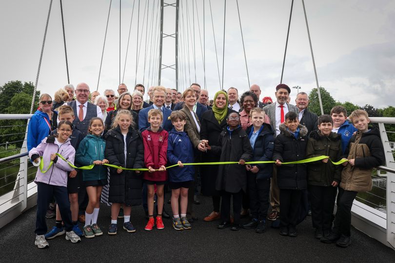 14 pictures as vital new bridge over River Trent opens in Nottingham