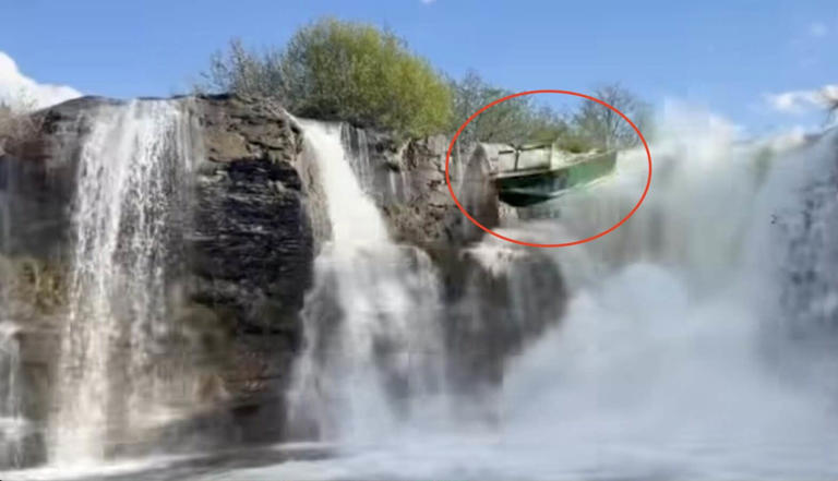 Jet boater claims 29-foot waterfall jump world record in Canada