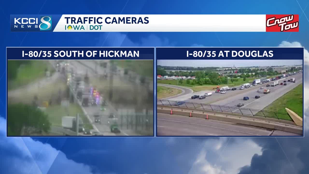 Iowa traffic: Crash causes major delays along I-80/35