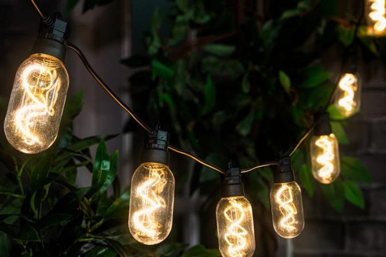 Home Bargains £8 LED lights add a 'calming' atmosphere to the garden