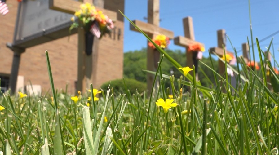 Memorial for Father’s Day flood victims takes shape