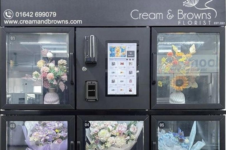 Florist brings fresh flowers vending machine to Parkway Shopping Centre