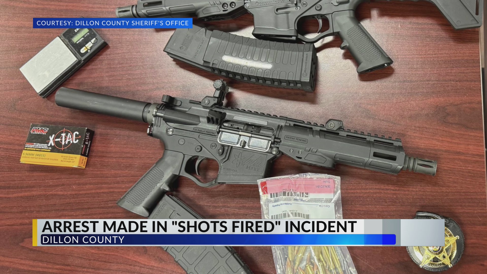 Man jailed, weapons seized in Dillon County shots-fired investigation