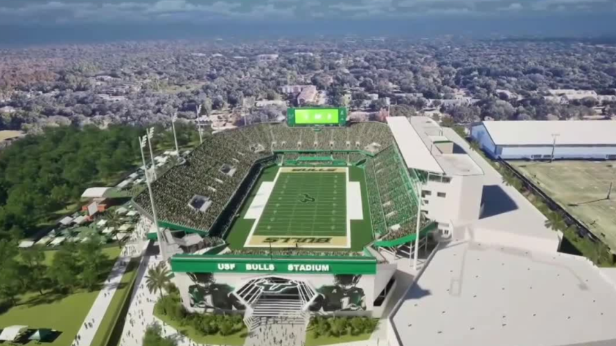 USF unveils new rendering of on-campus football stadium