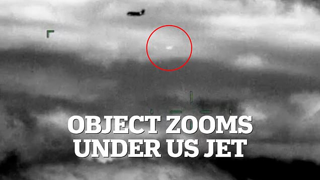 UFO files video shows unknown flying object zooming under US jet