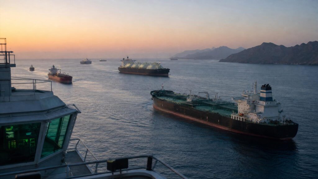 Oil product ships exit Hormuz as UAE LNG loading resumes
