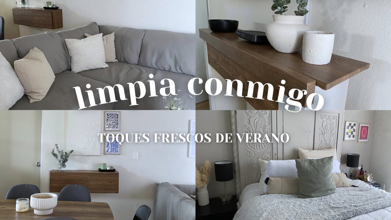 Limpia conmigo con toques frescos para el verano