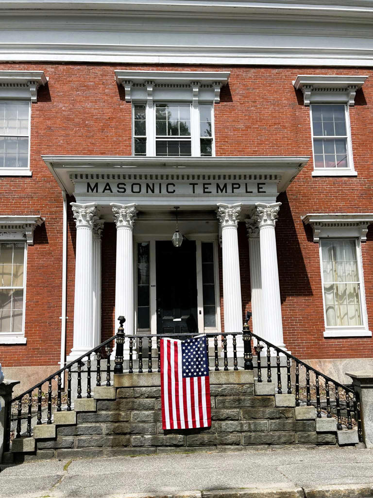 Burned flag on historic Maine Masonic Temple ruled arson