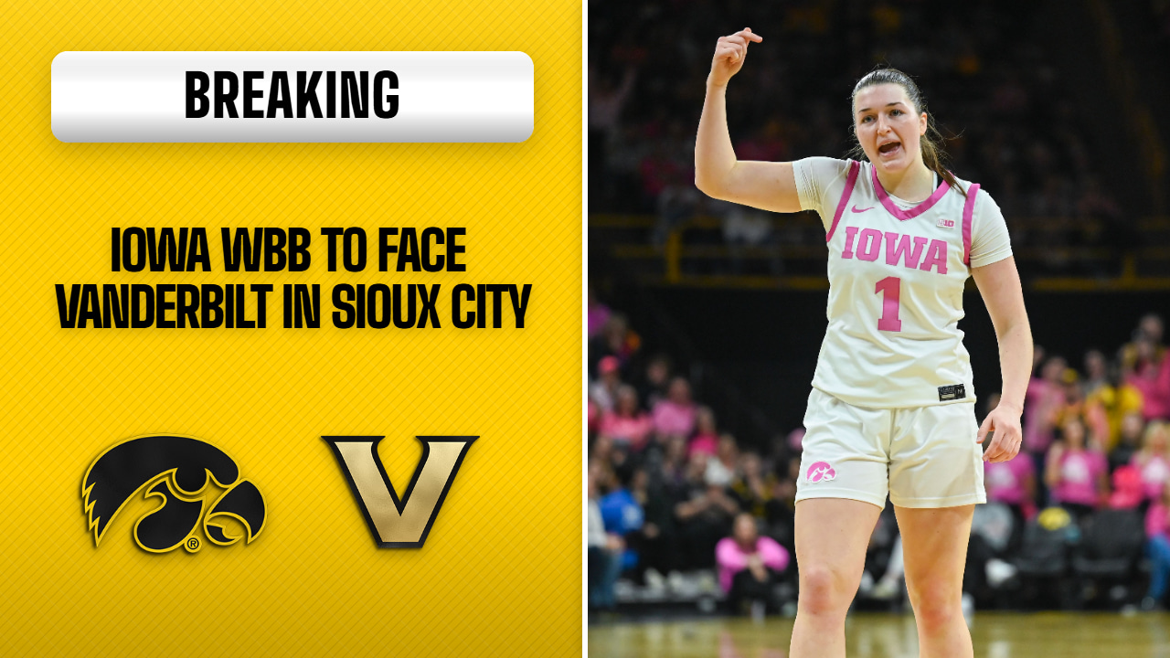 Iowa women’s basketball to face Vanderbilt in Sioux City
