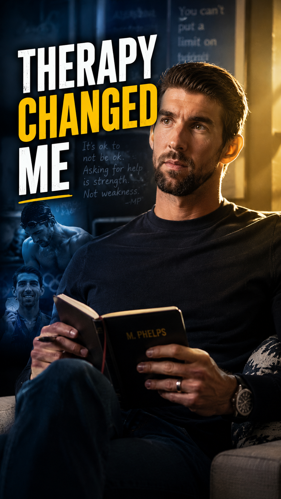 Michael Phelps says therapy changed his life