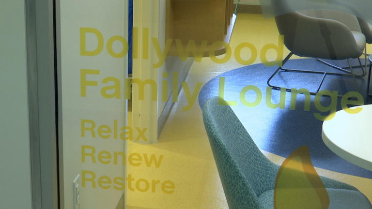 Dolly Parton Children’s Hospital unveils redesigned lounge for families ...