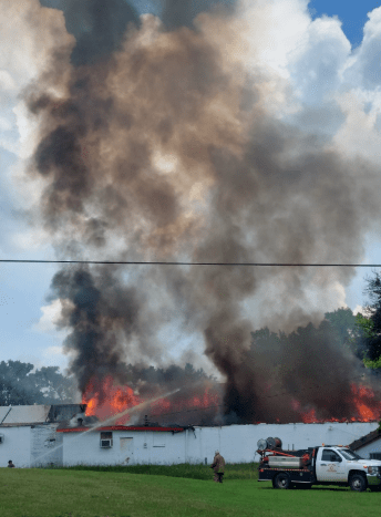 Firefighters battle large fire at Frankston gas station