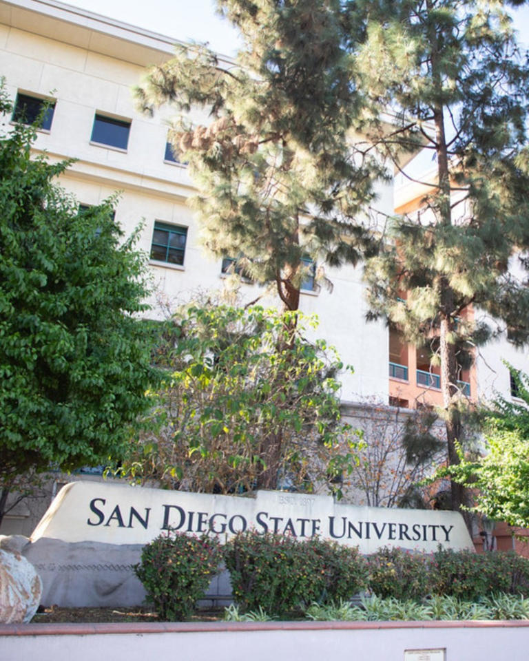 Students erupt as San Diego State University brings in massive ...
