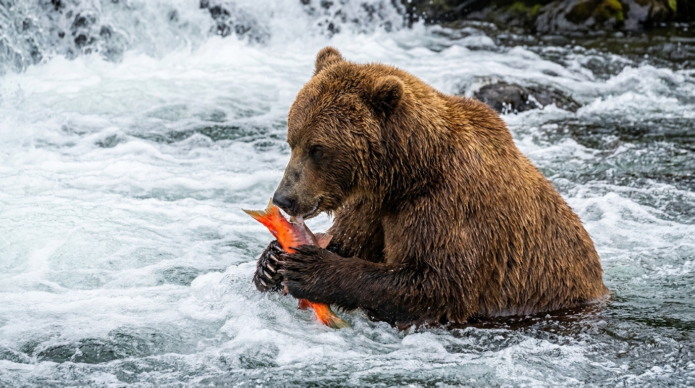 A 1,200-pound bear named Chunk just reminded Alaska why he's still the king