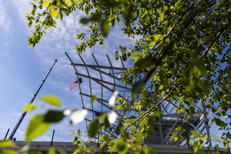 Final steel beam raised as $175M Amway Stadium construction hits ...