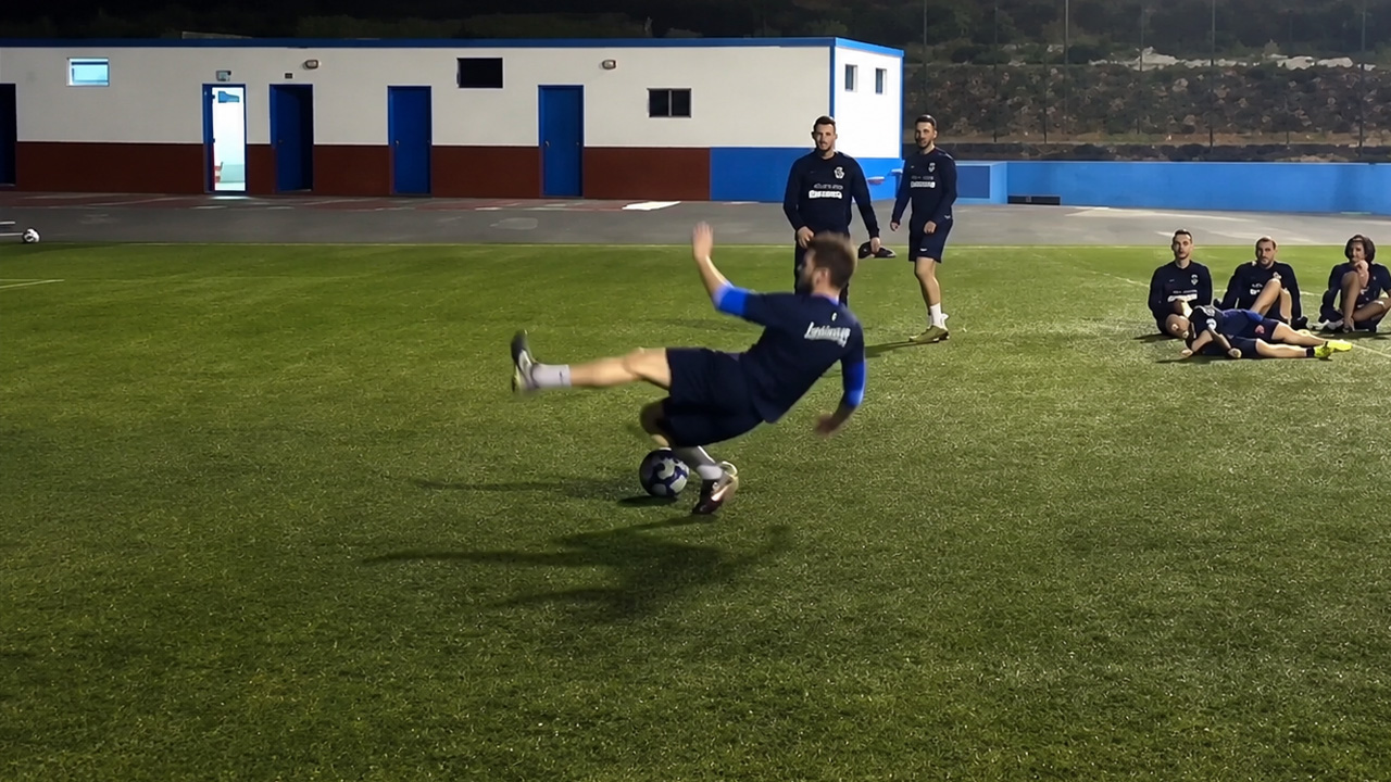 One fancy move becomes a funny fall
