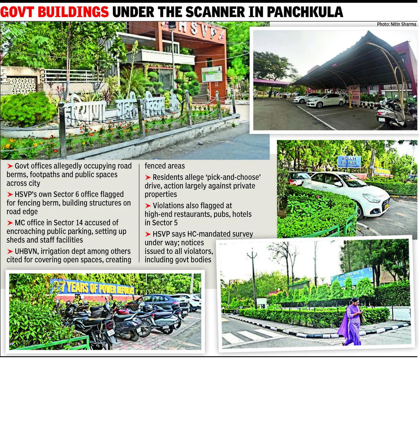HSVP drive under fire as govt encroachments go unchecked in Panchkula